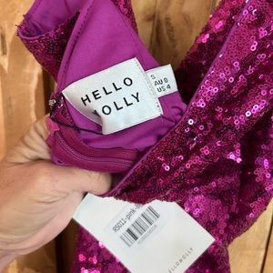 Hello Molly | Dresses | Hello Molly Citadel Skies Dress Pink Sequins ...